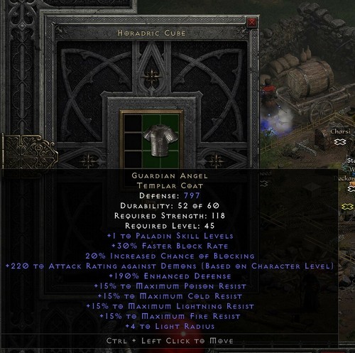 DIABLO 2: RESURRECTED D2R: Guardian Angel Templar Coat 190%ED - PC ...