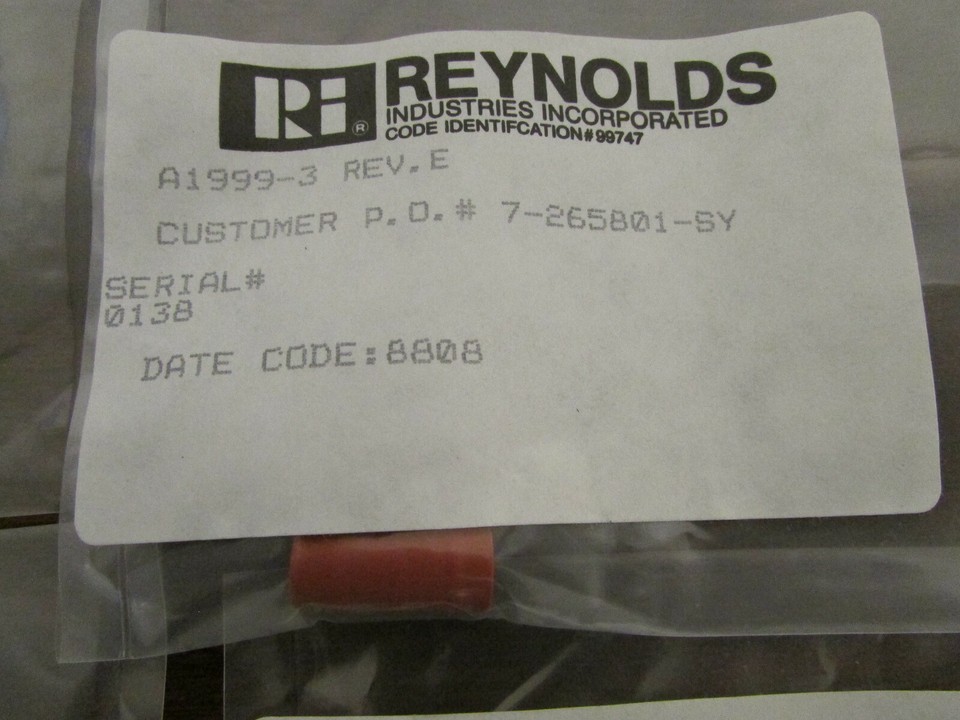 6 Pieces Teledyne Reynolds A1999-3 Rev. E High Voltage Rubber Caps New ...