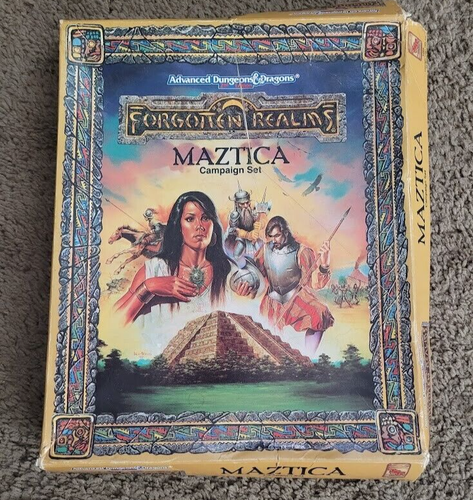 MAZTICA Boxed Set - Complete 1991 AD&D 2nd Edition Forgotten Realms ...
