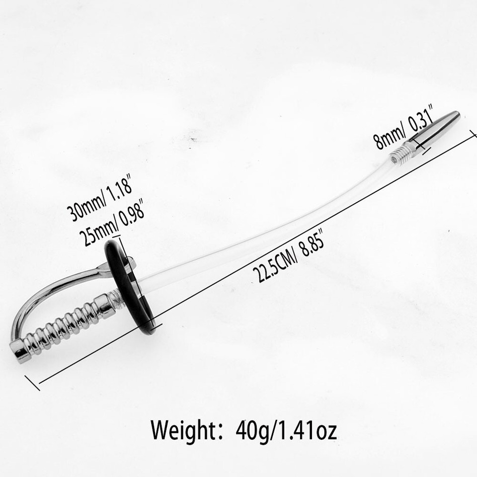 Hollow Urethral Penis Plug Long Through-hole Urethra Stretcher Sound ...