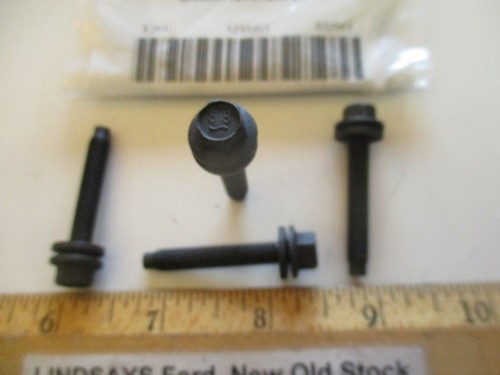 4 PCS FORD 2018 F-150 "BOLT & WASHER" HEX HD W/FLG. M6X1.0 X 37MM ...