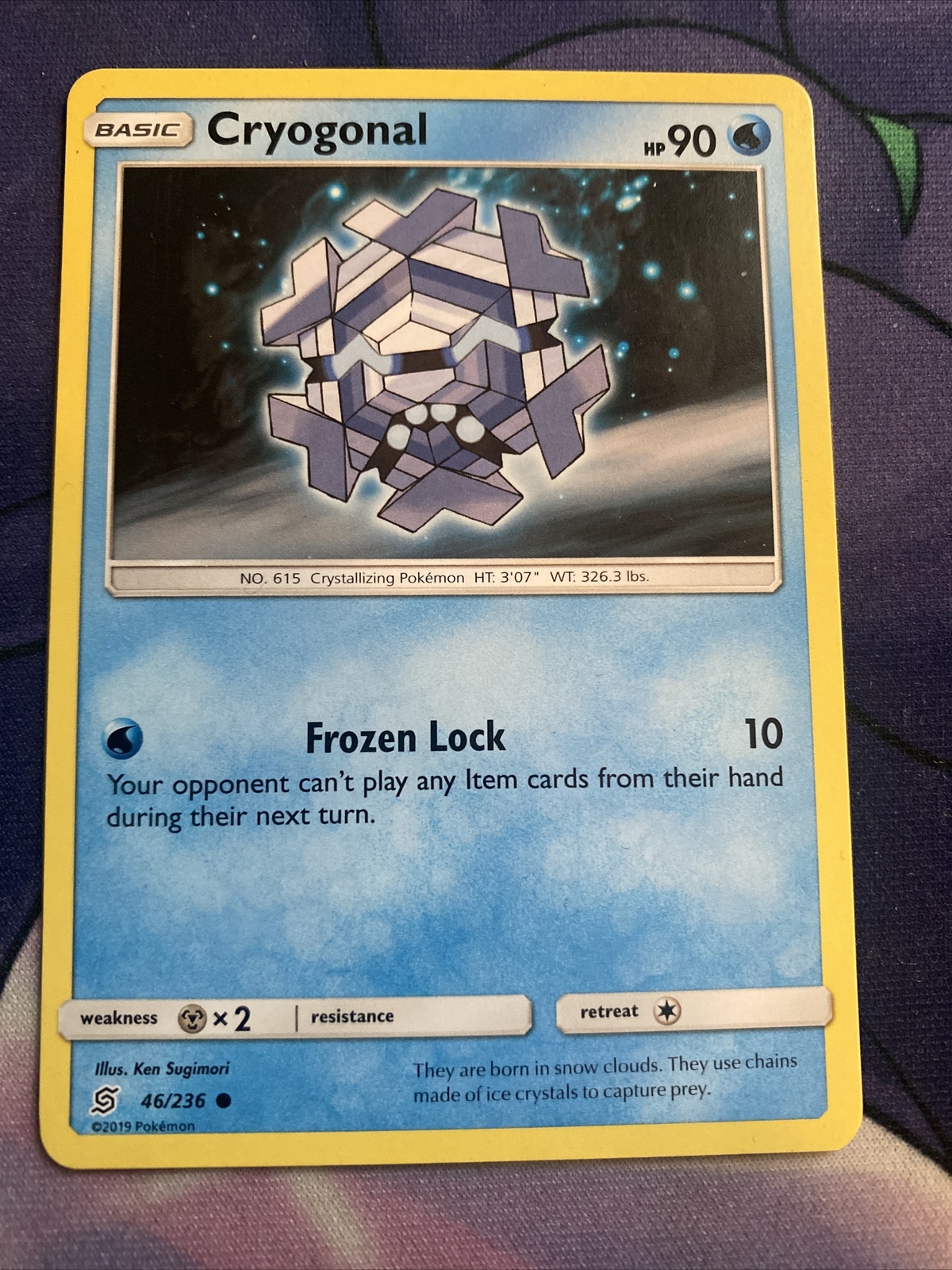 Pokemon TCG Unified Minds LP Cryogonal 46/236 | eBay