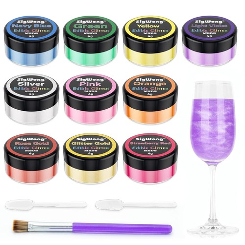 Edible Glitter - 10 Colors Luster Dust 10 - 4g | eBay
