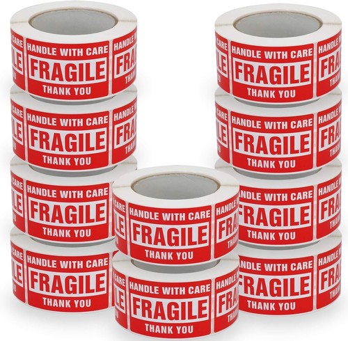 10 Rolls/5000 Labels,Handle with Care 2 x 3 inch, 10-rolls (5000 Labels ...