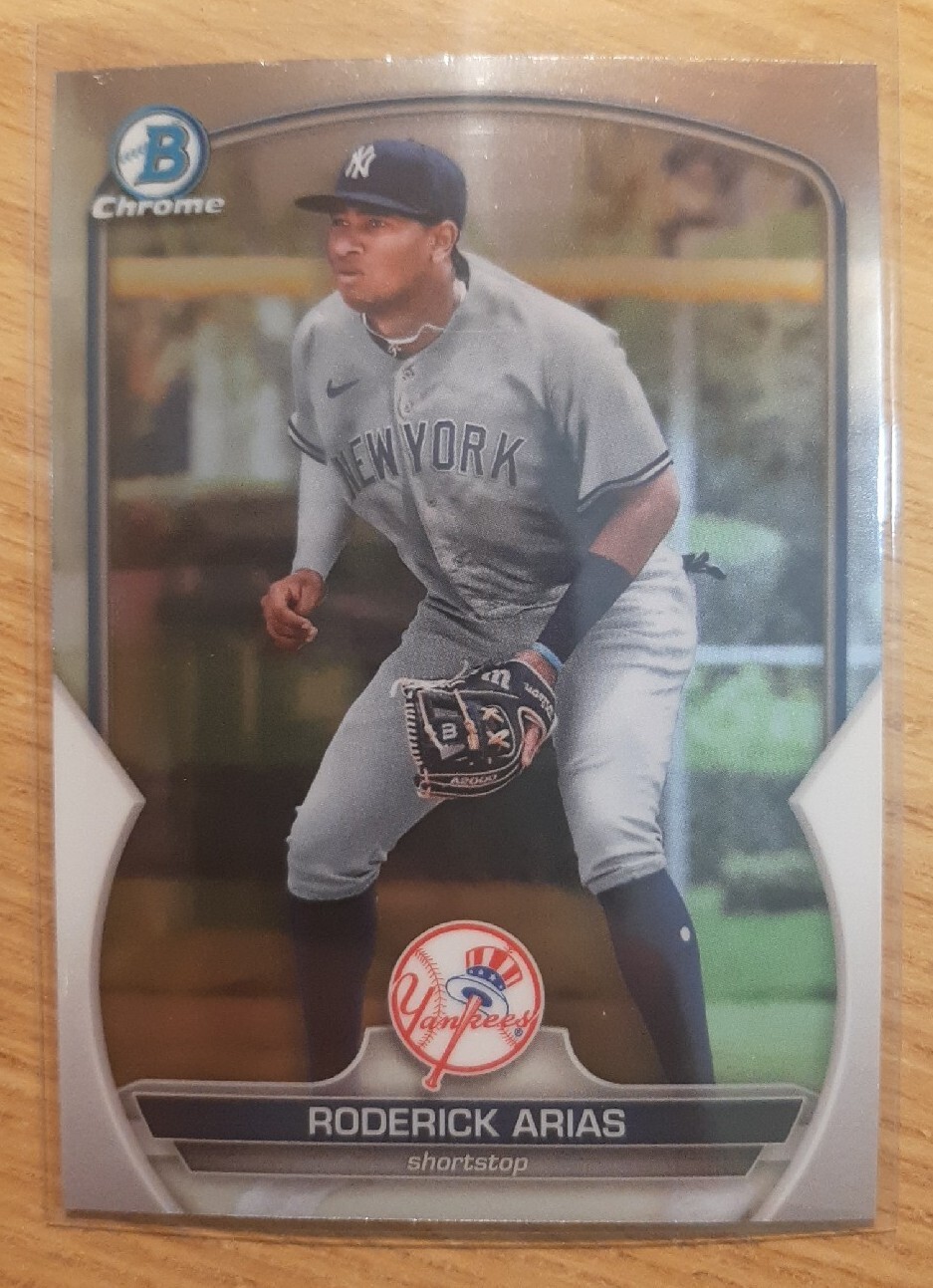 2023 BOWMAN CHROME PROSPECTS RODERICK ARIAS #135 NEW YORK YANKEES | eBay