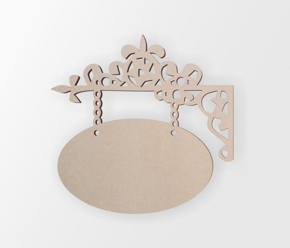 Wooden Oval Hanging Sign- Cutout, Home Decor, Unfinished and Available ...