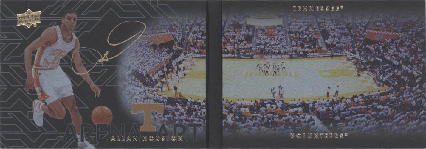 2013-14 Upper Deck Black - Arena Art Signatures Allan Houston #A-AH /65 ...