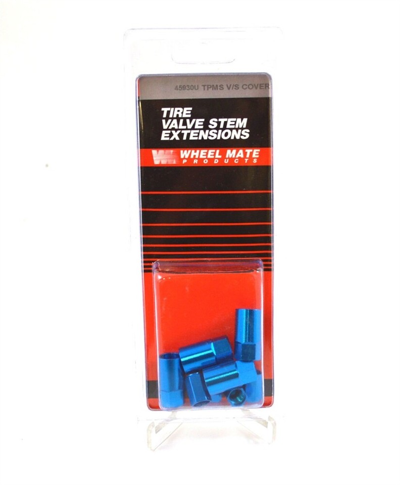 WHEEL MATE TPMS VALVE STEM COVER CAP SLEEVE KIT BLUE UNIVERSAL FOR BMW ...