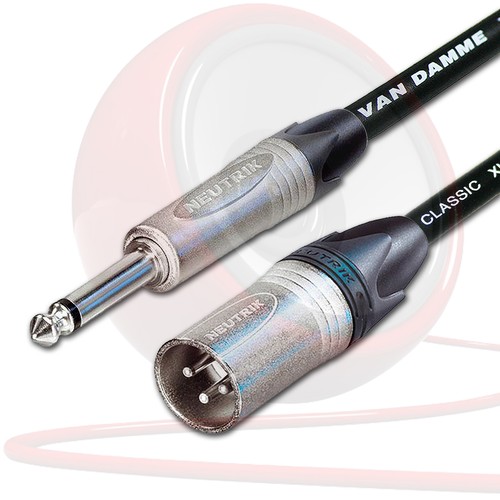 Van Damme Mono Jack to Male XLR lead. Guitar / Mixer / DI Cable ...