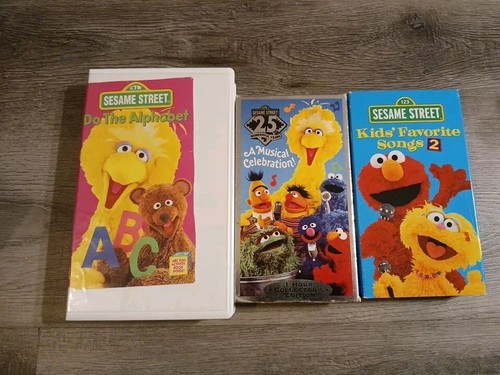 Sesame Street VHS Lot 3 Alphabet - Collectors Edition - Kids Favorite ...