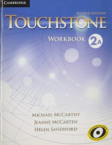 Michael McCarthy Helen Sandiford Jeanne McCar Touchstone Level 2 Workboo (Poche) 9781107649880 ...