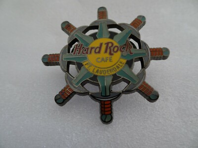 Hard Rock Cafe Ft. Lauderdale pin Pirate Dagger's Ship Rudder | eBay