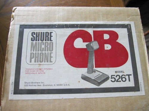 SHURE 526T DESK POWER MIC. UNTESTED. USED WITH BOX. ZOOM IN FOR ...