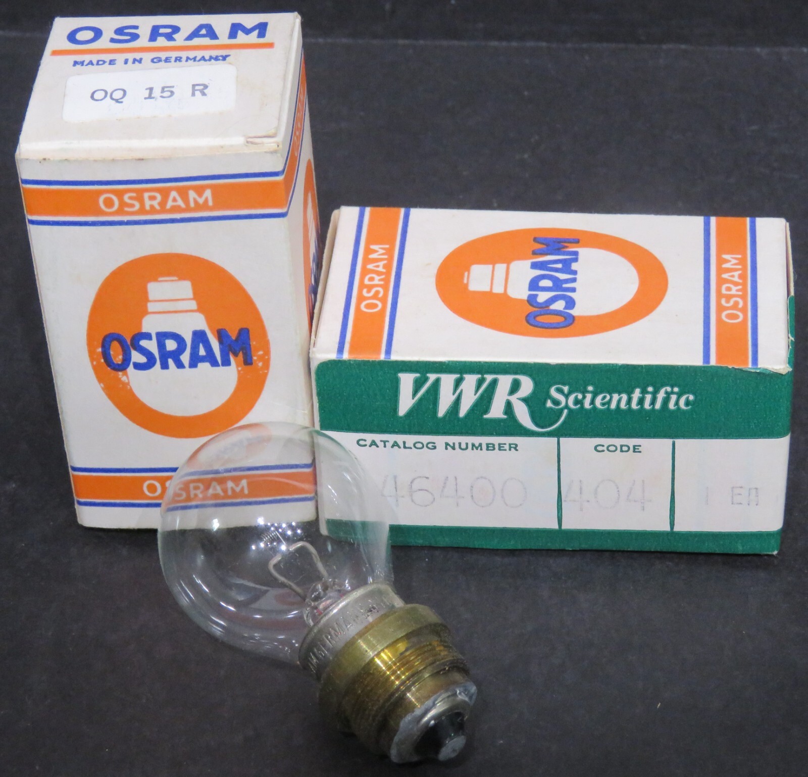 Osram VWR Scientific 2 Replacement Bulbs Model # OQ15R 46000 Made in ...