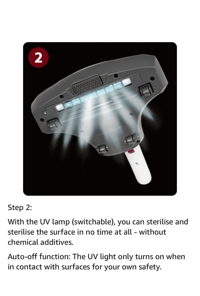 Proficare PC -MS3079 Mite vacuum cleaner With Cable UV Light Lamp 300 ...