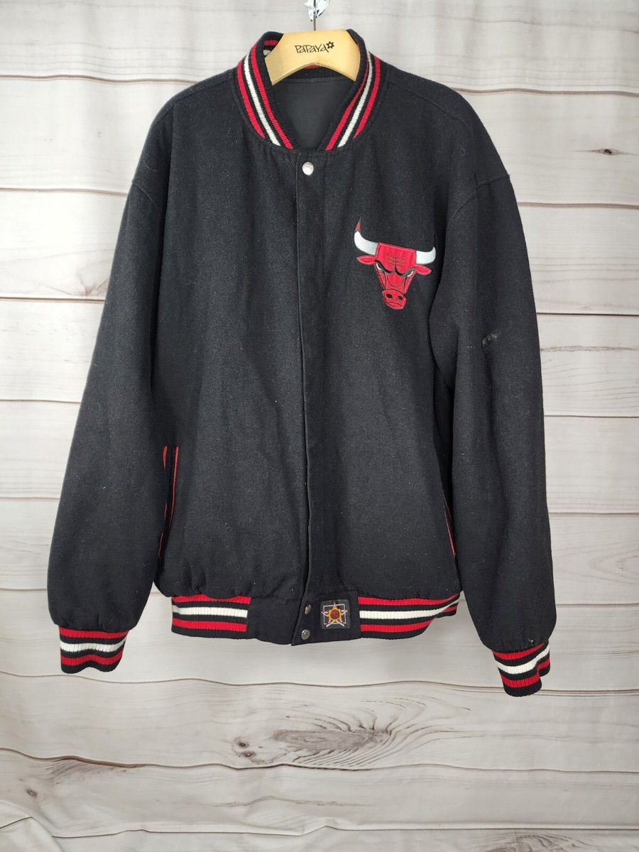 Vintage Jeff Hamilton NBA Chicago Bulls Black Reversible Vintage Jeff Hamilton NBA Chicago Bulls Black Reversible