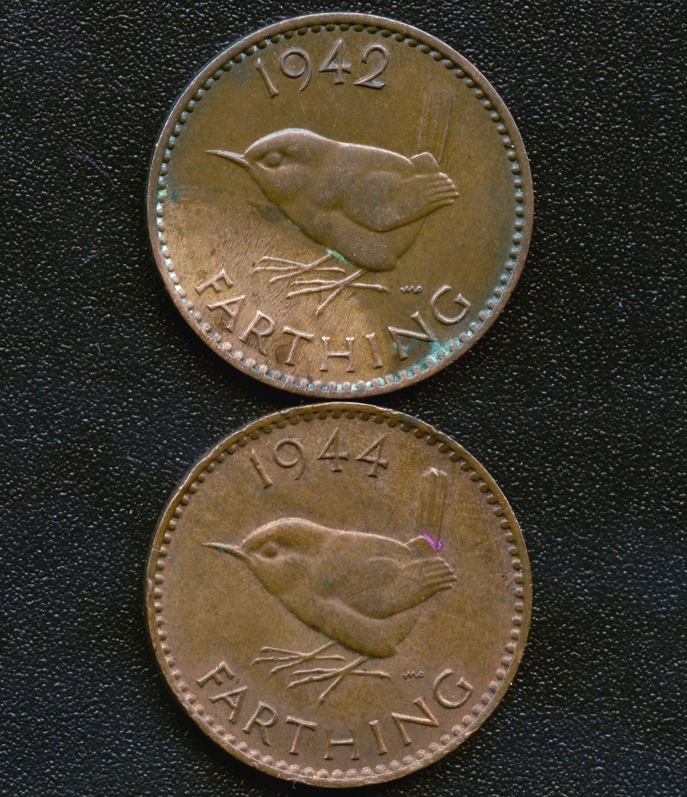 1942 & 1944 Great Britain 1 Farthing Coins | eBay