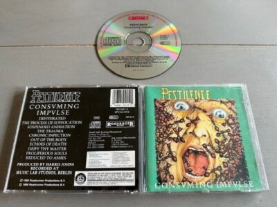 PESTILENCE - CONSUMING IMPULSE ORG 1.PRESS CD 1989 ASPHYX,DEATH,SLAYER ...