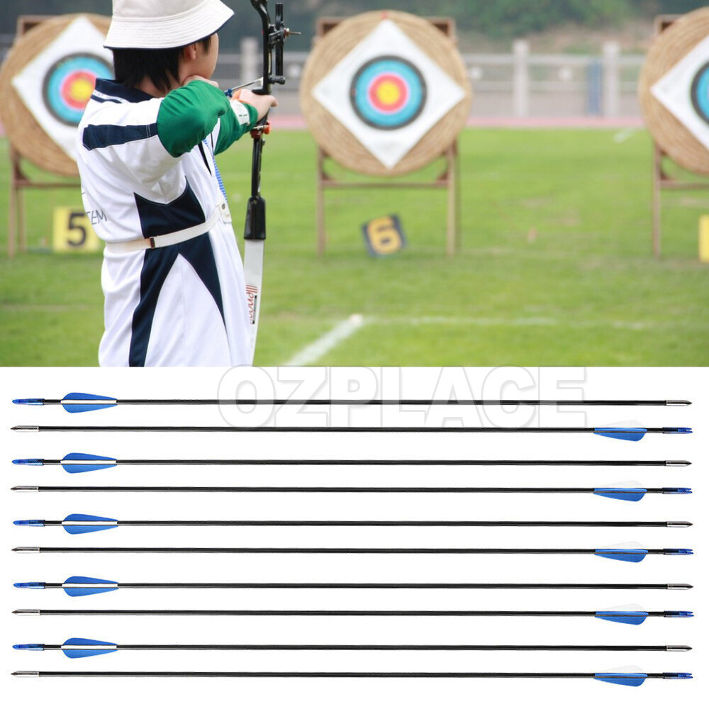 31" HEAVY DUTY FIBERGLASS/ALUMINUM ARROWS FOR Archery Hunting Compound ...
