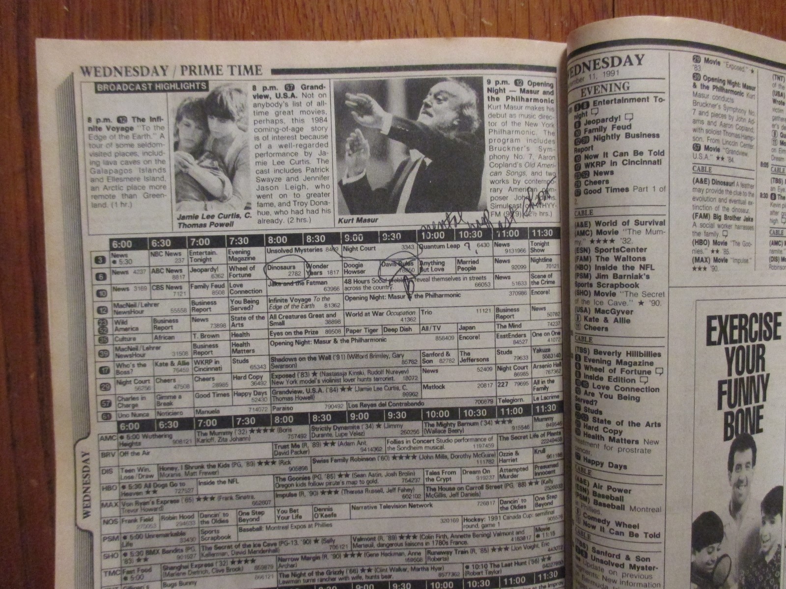 Sept. 8, 1991 Philadelphia Inquirer TV Week Magazine(MAURY POVICH ...