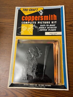 Cocker Spaniel Tru-Craft Coppersmith Picture Kit 9416-29 Unopened ...