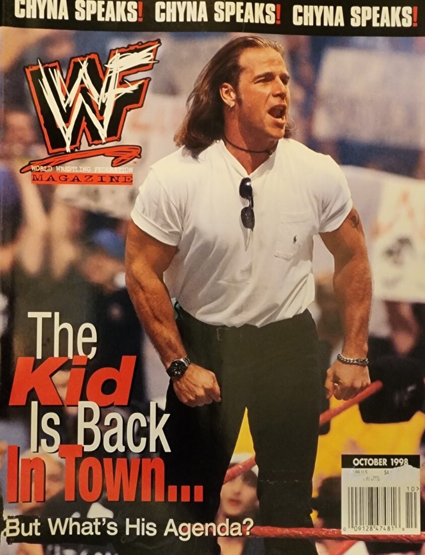 WWF Magazine October 1998 HBK Shawn Michaels **HAS POSTER & CALENDAR**C ...