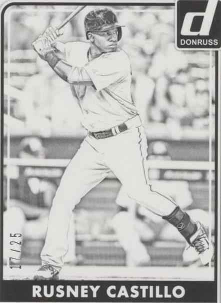 2016 Panini Donruss - Rusney Castillo #162 Test Proof Black /25 for ...