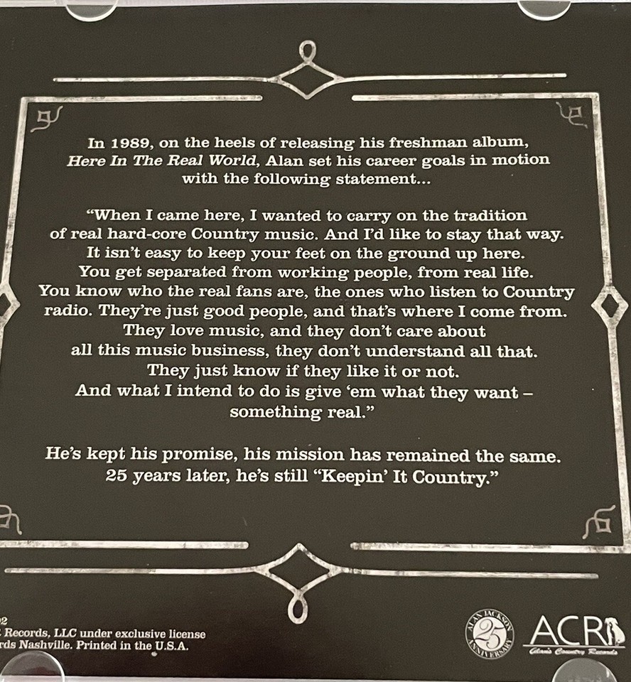 Alan Jackson Angels and Alcohol CD Like New 602547235046 | eBay