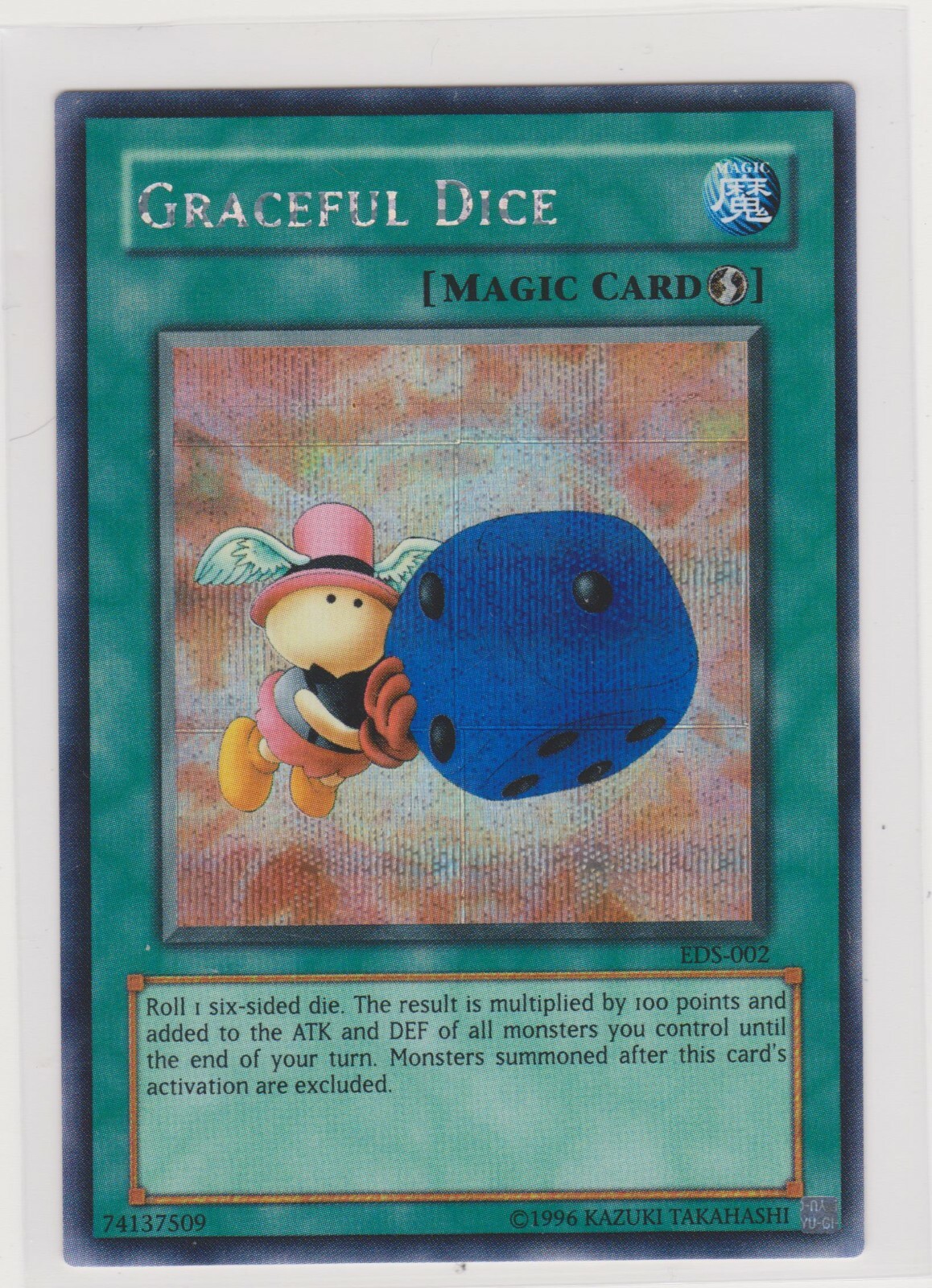 Yugioh Graceful Dice Secret Rare Holo Foil EDS-002 Pack Fresh Never ...