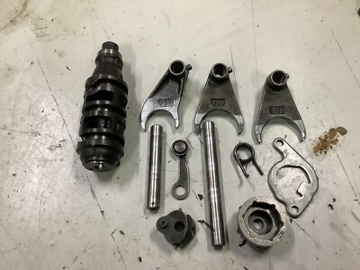 2009 09 KAWASAKI KFX 450R KFX450R TRANSMISSION SHIFT FORKS / DRUM | eBay