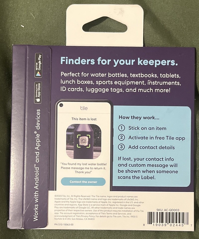 Tile By Life 360 - Lost and Found Labels - 15 Labels - Brand New | eBay