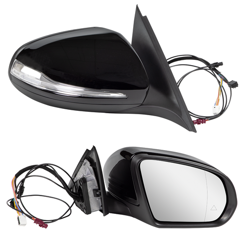 Black Right Side Mirror For Mercedes Benz W205 C class C180 C250 C300 ...