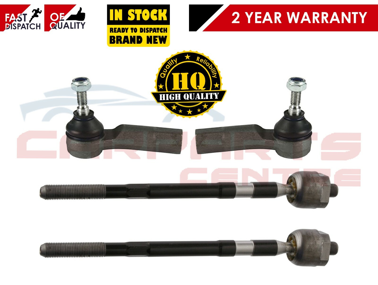 FOR FORD FIESTA MK5 FRONT INNER OUTER STEERING TRACK RACK ROD END ENDS ...