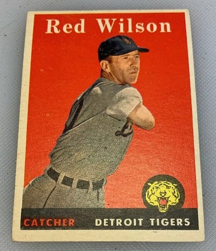 1958 Topps # 213 Red Wilson Baseball Card Detroit Tigers | eBay