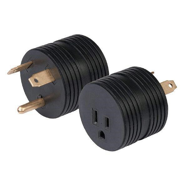 2 Pack RV Electrical Adapter Plug 15AMP Male to 30AMP Female Motorhome ...