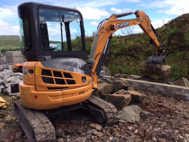 Mini Digger grab grapple for 2 to 3.9 ton excavators Hitachi/JCB/Volvo ...