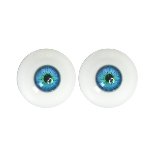 1Pairs 33mm (Blue) Realistic Acrylic Fake Eyes for Halloween Props ...