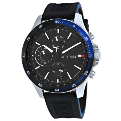 Tommy Hilfiger Men's Classic Black Dial Watch - 1791724 | eBay