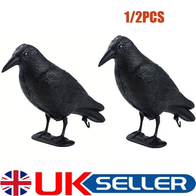 Pigeon Scarer Life Size Decoy Crow Pest Control Repellent Deterrent ...
