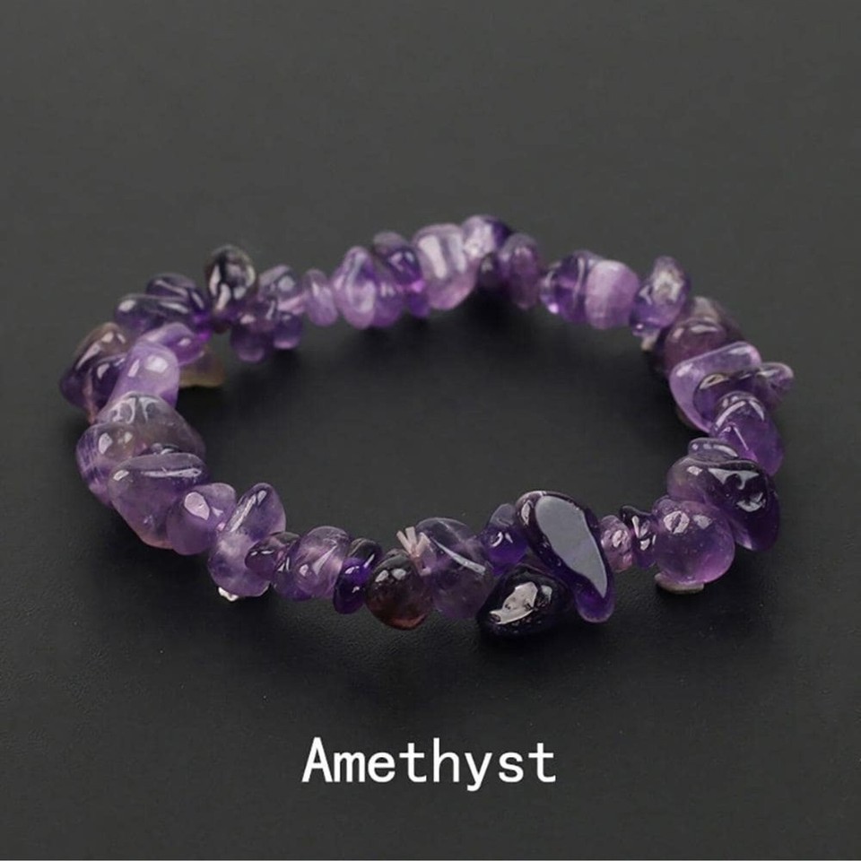 Natural Chip Bead Crystal Healing Chakra Gemstone Bracelet Protection ...