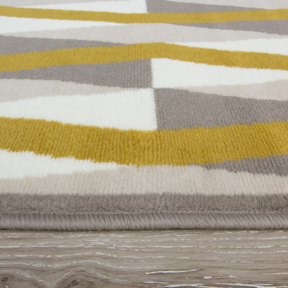 Ochre Mustard Yellow Gold Bright Large Area Rug Rugs for Living Room ...