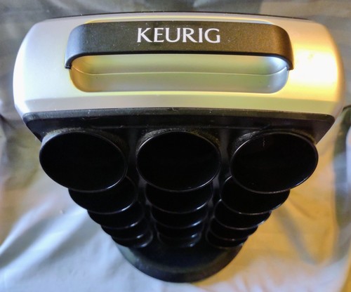 Keurig Coffee K Cup Holder Spinning Carousel Black/Silver KCC-30 Pods ...