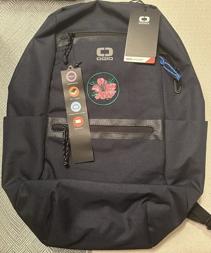 Ogio 12" Shadow Core Flux 220 Backpack Navy NWT Hibiscus Flower Back To ...
