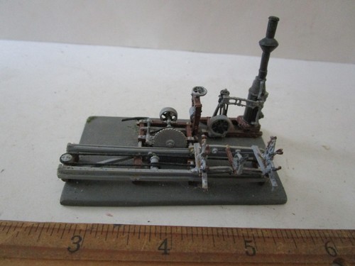 HO 1/87 Scale Wood Metal Built Factory Building Interior machines 4 ...