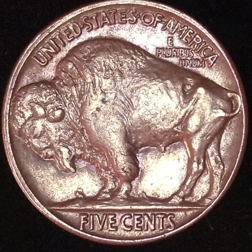 1917-P BUFFALO NICKEL ,FULL HORN, SPLIT TAIL , AU/UNC | eBay