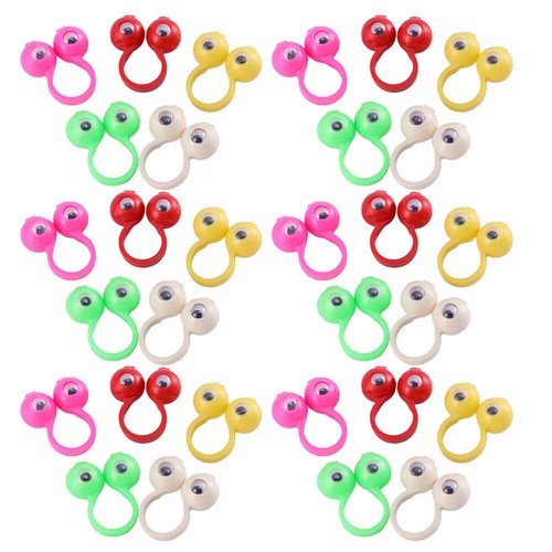 50 Pcs Finger Googly Eyeball Rings Child Eyes Puppets Party Favor | eBay