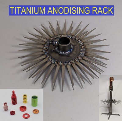 Anodizing Aluminum Rack Titanium 8.5" Disc Rack 30 Stations 60 Legs ...