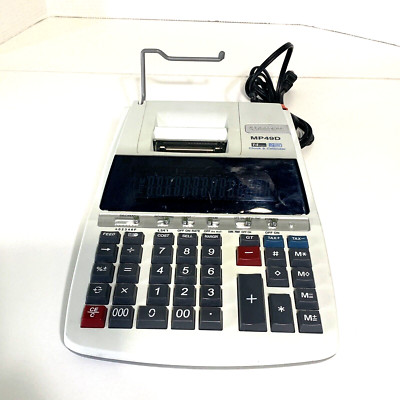 Canon MP49D Printing Calculator Clock & Calculator 14 digit 2 Color ...