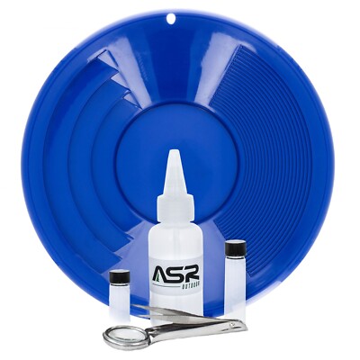 ASR Outdoor Blue Gold Pan Gold Prospecting Beginners Kit, 5 Piece | eBay