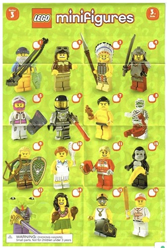Lego Series 3 2011 Mummy #8 Minifigure Collectible #8803 CMF Scorpion ...